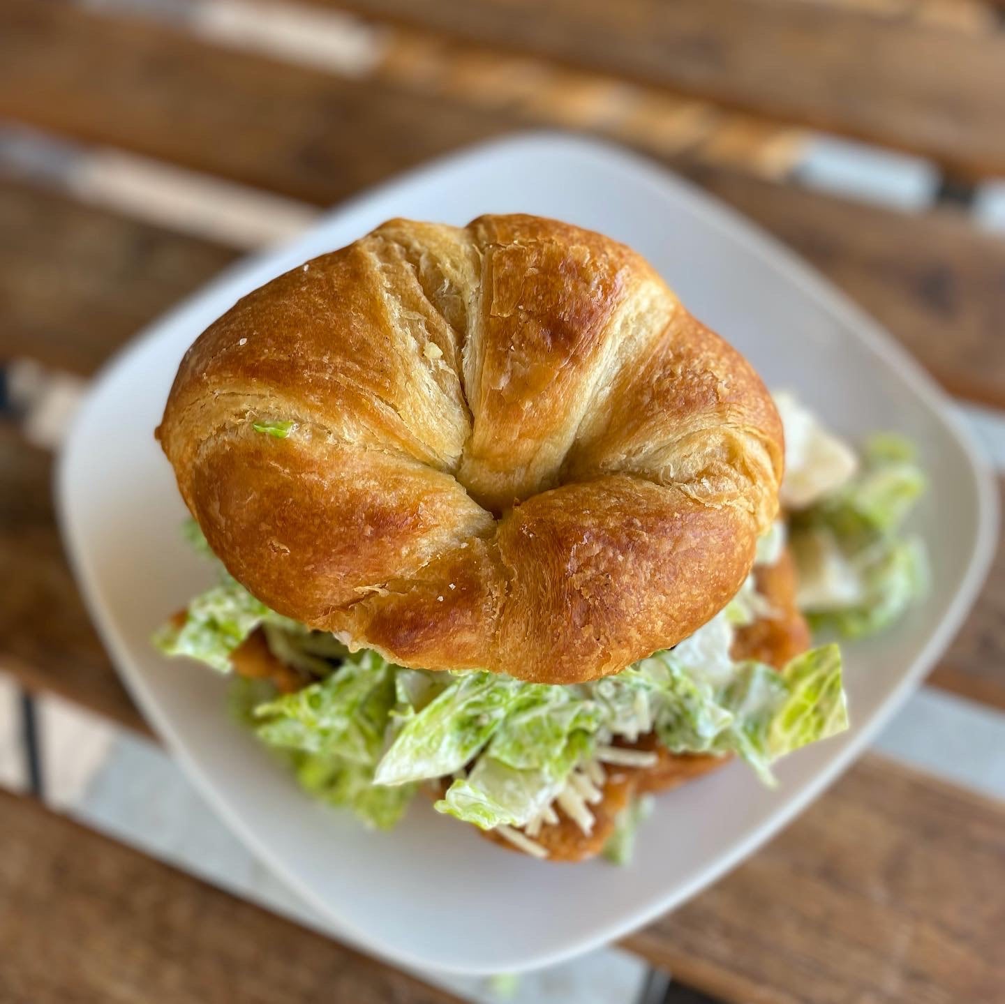 Chicken Caesar Croissant Bamwhich | BAM Bar Coffee+Bakery+Florist