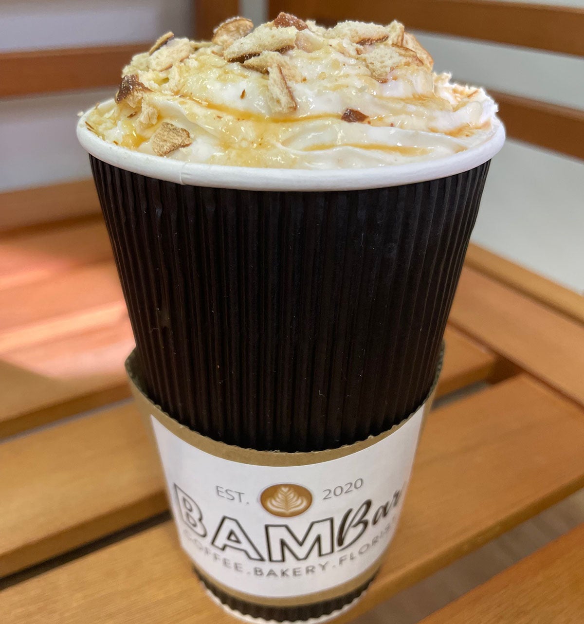 Salted Caramel Pretzel Hot Chocolate | BAM Bar Coffee+Bakery+Florist